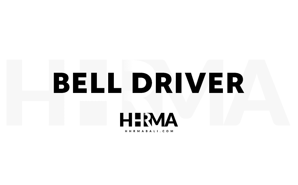Hospitality Bell driver job vacancies 2026 - HHRMA Bali